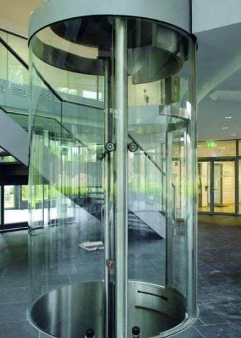 Circular Glass Lifts made by GBH Design in Germany